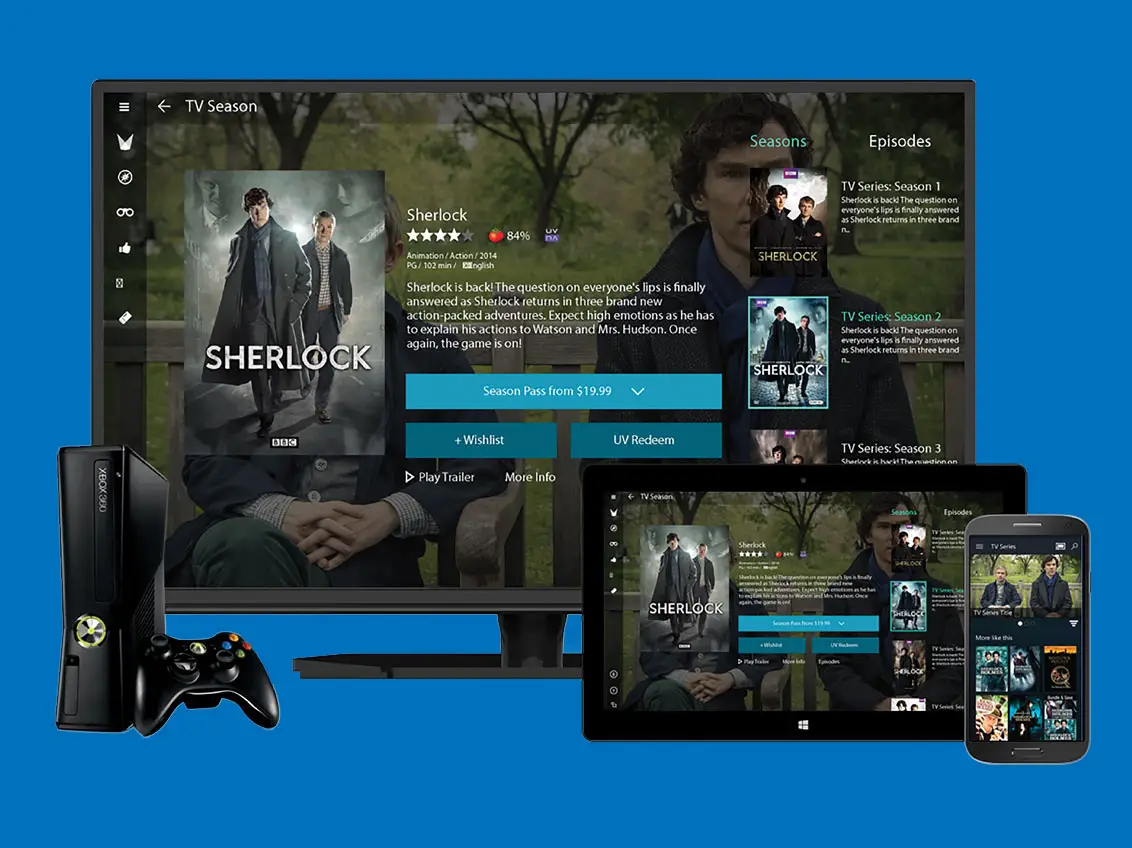 VUDU Windows 10 Universal App | Seattle (UX) User Experience Design | UpTop